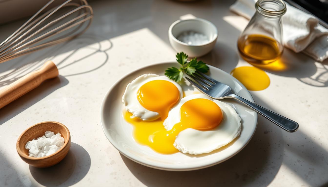 Perfectly Cooked Over Medium Eggs for Breakfast